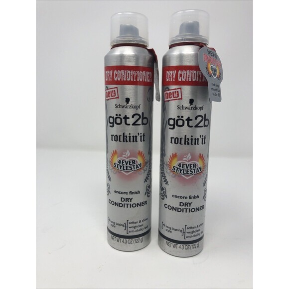 X2 Schwarzkopf Got2b Rockin' It 4ever Stylestay Encore Fresh Dry ...